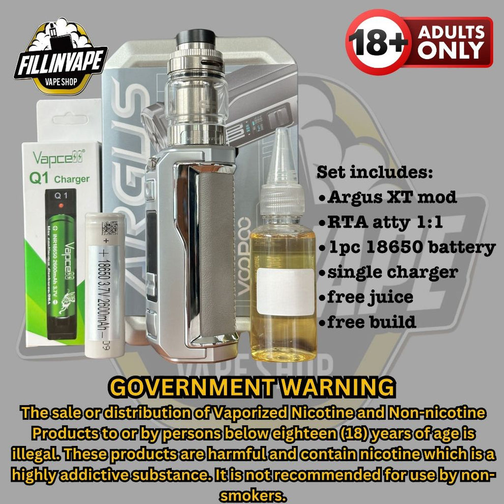 Voopoo Argus XT mod/set 100w Rebuildable Mod/Set – FILLINVAPE